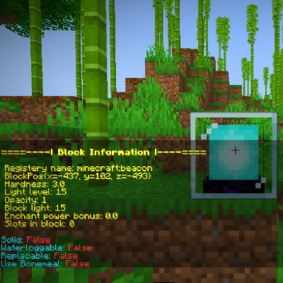 Скачать Block Information — Minecraft Моды — MetaMods