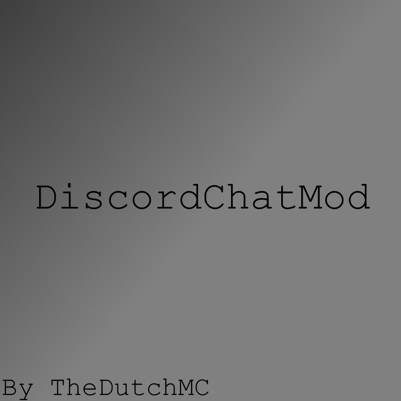 Скачать DiscordChatMod — Minecraft Моды — MetaMods