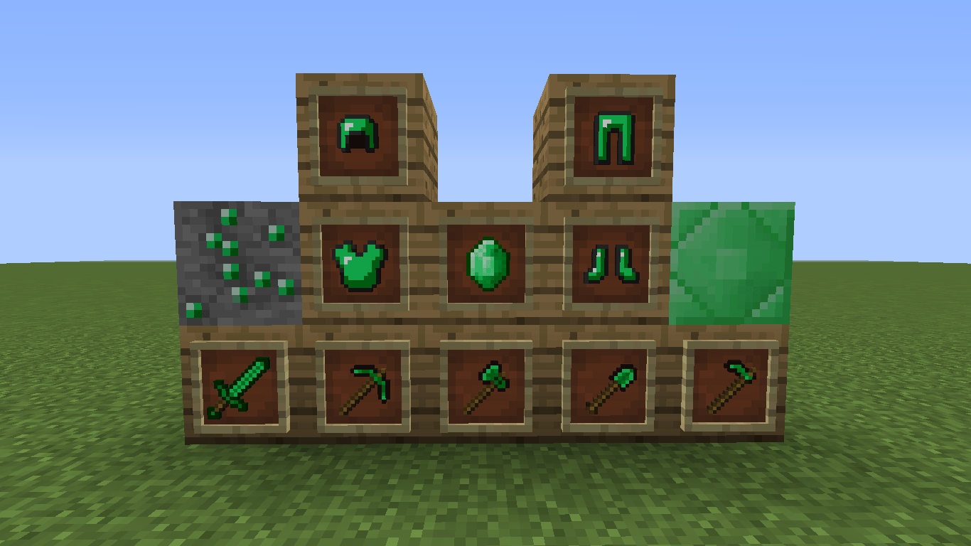 Скачать Emerald Armor and Tools Mod — Minecraft Моды — MetaMods