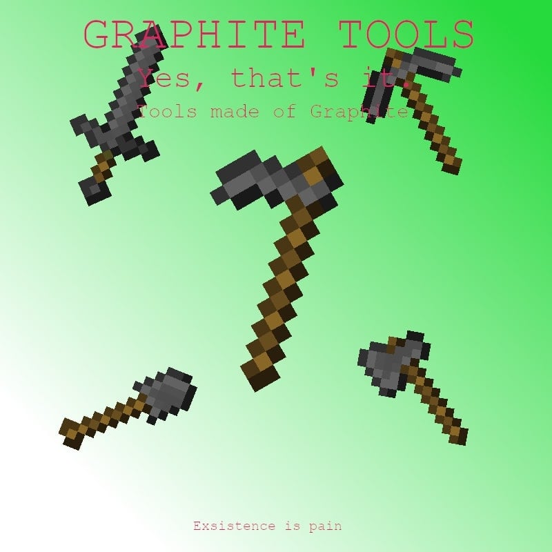 Скачать Graphite Tools — Minecraft Моды — MetaMods