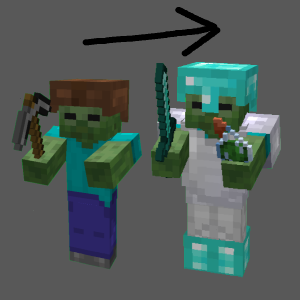 Аддоны Mob Equipment — Minecraft Моды — MetaMods