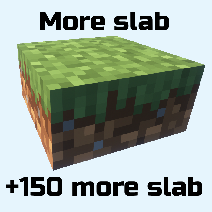 Скачать More slab — Minecraft Моды — MetaMods