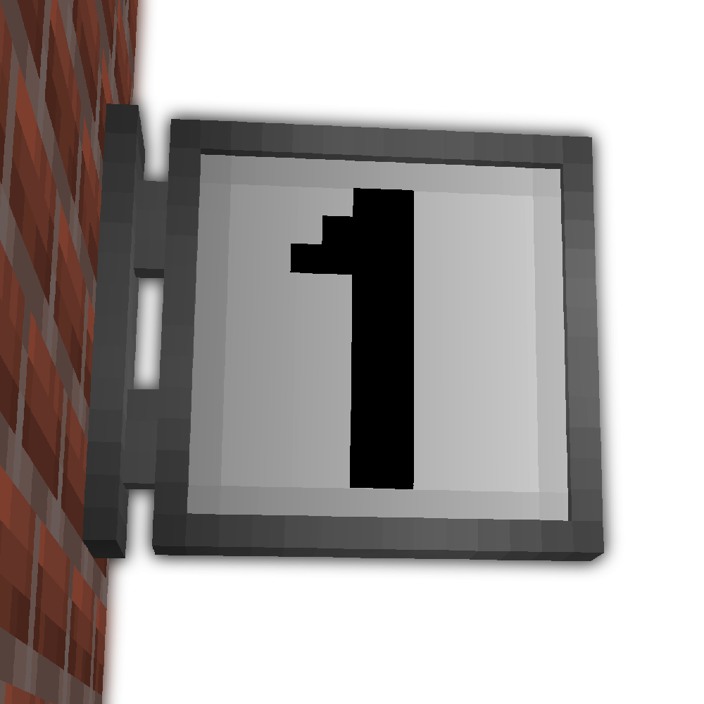 Addons Numbered Wall Signs — Minecraft Mods — MetaMods
