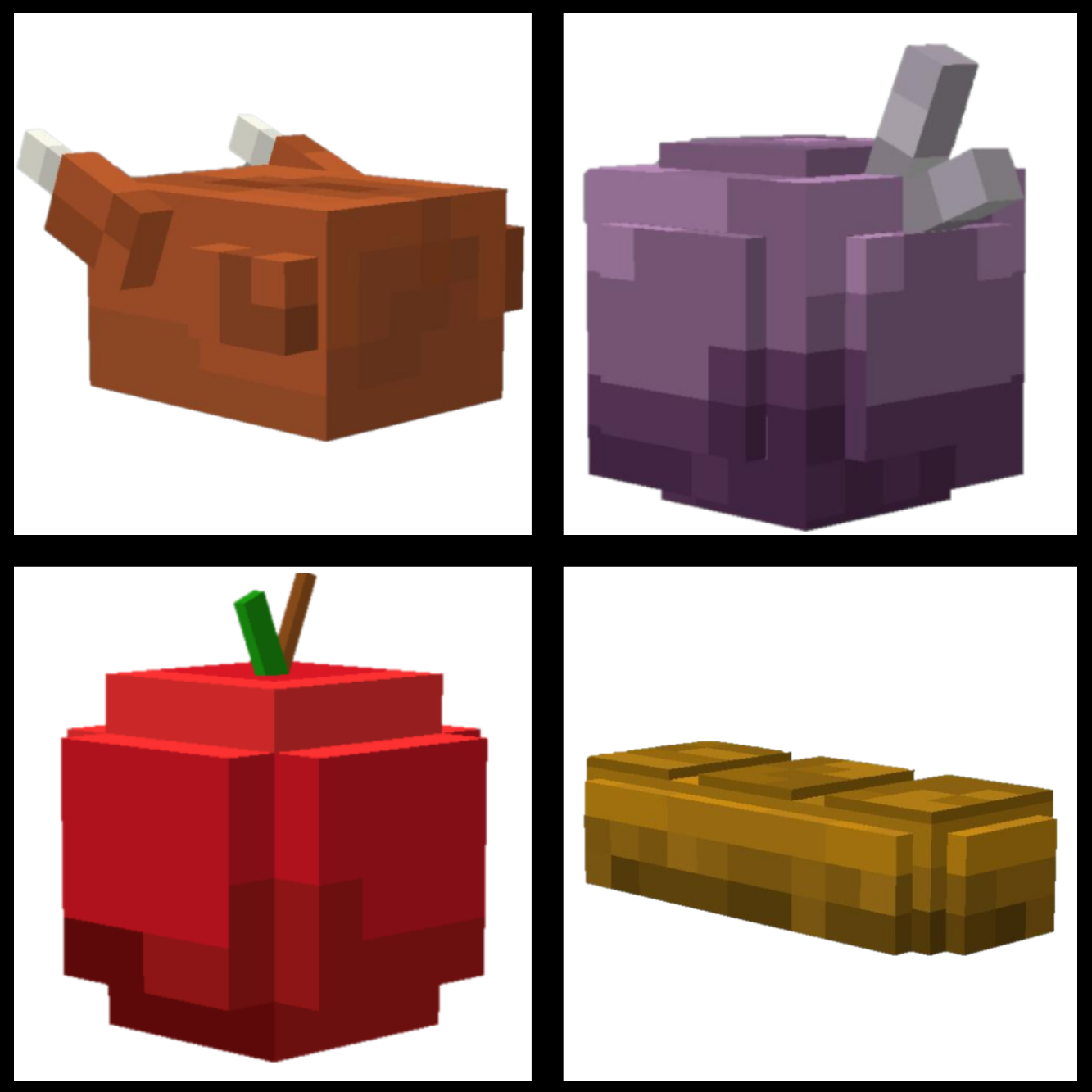 Download Placeable 3D Food — Minecraft Mods — MetaMods