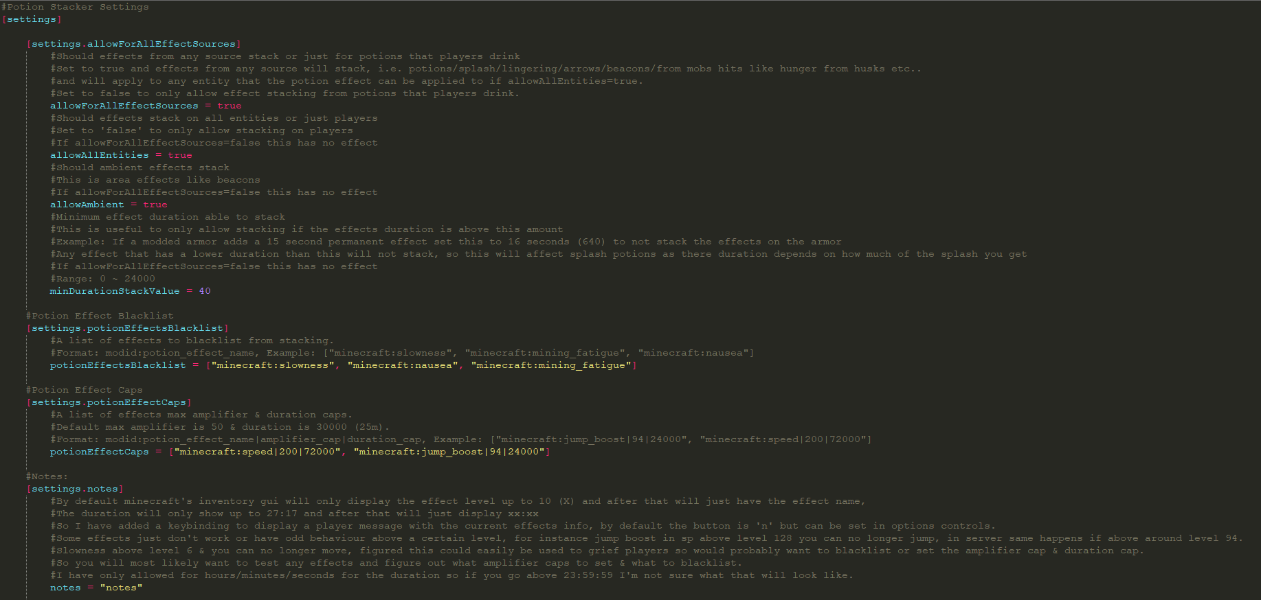 Версии Potion Stacker [Forge] — Minecraft Моды — MetaMods