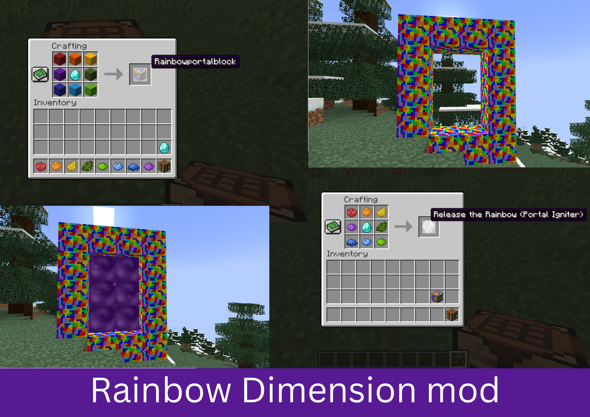Скачать Rainbow Forest and Bleeding Forest Biomes — Minecraft Моды — MetaMods