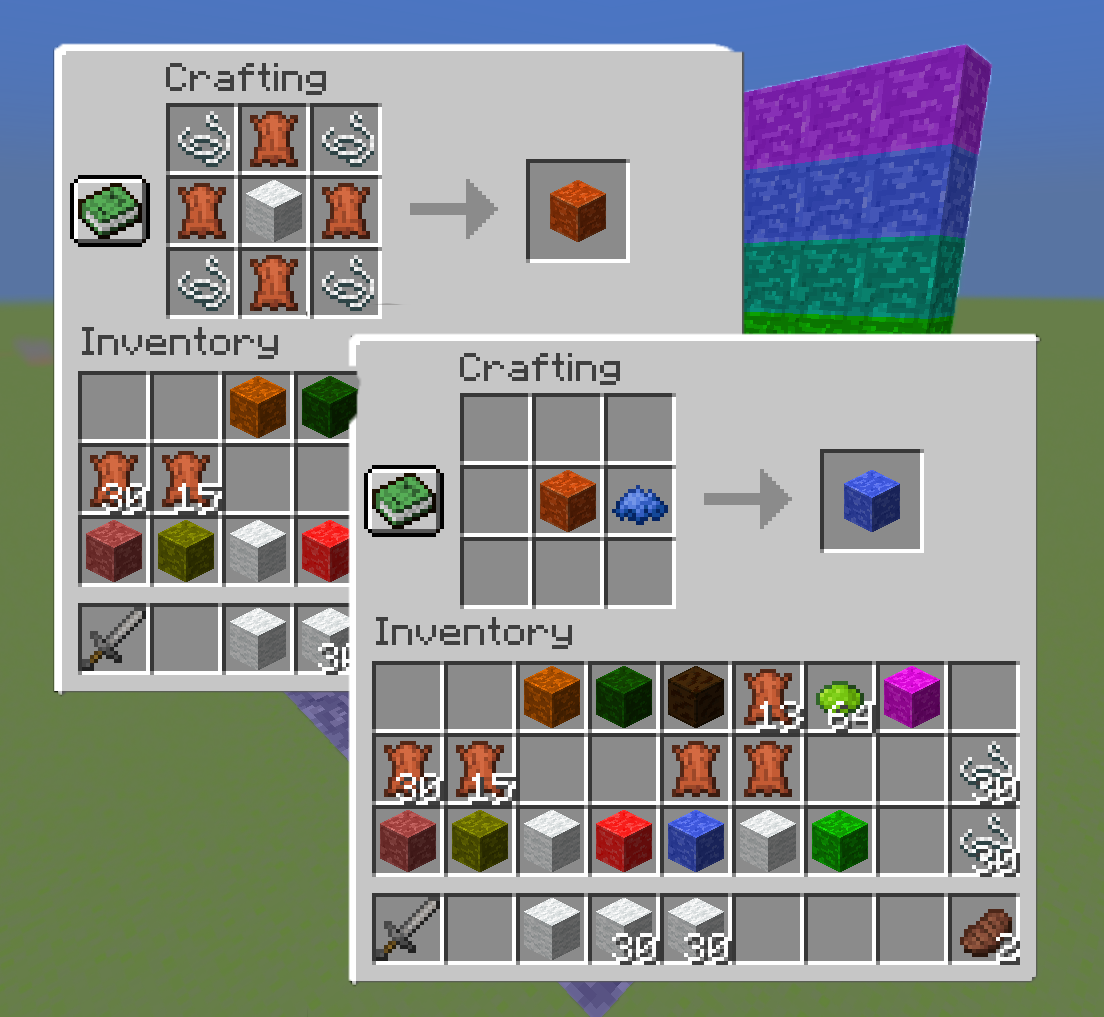 Версии Dyeable Leather Blocks — Minecraft Моды — MetaMods