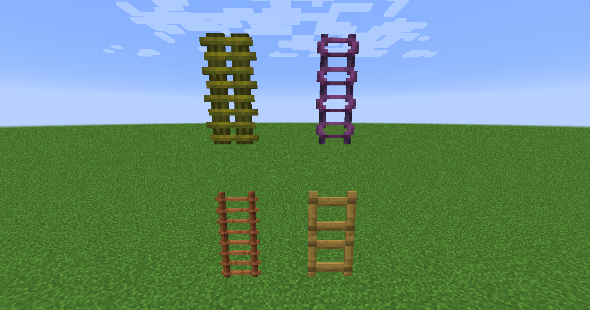 Скачать Crucial 2 - 3D Ladders — Minecraft Ресурспаки — MetaMods