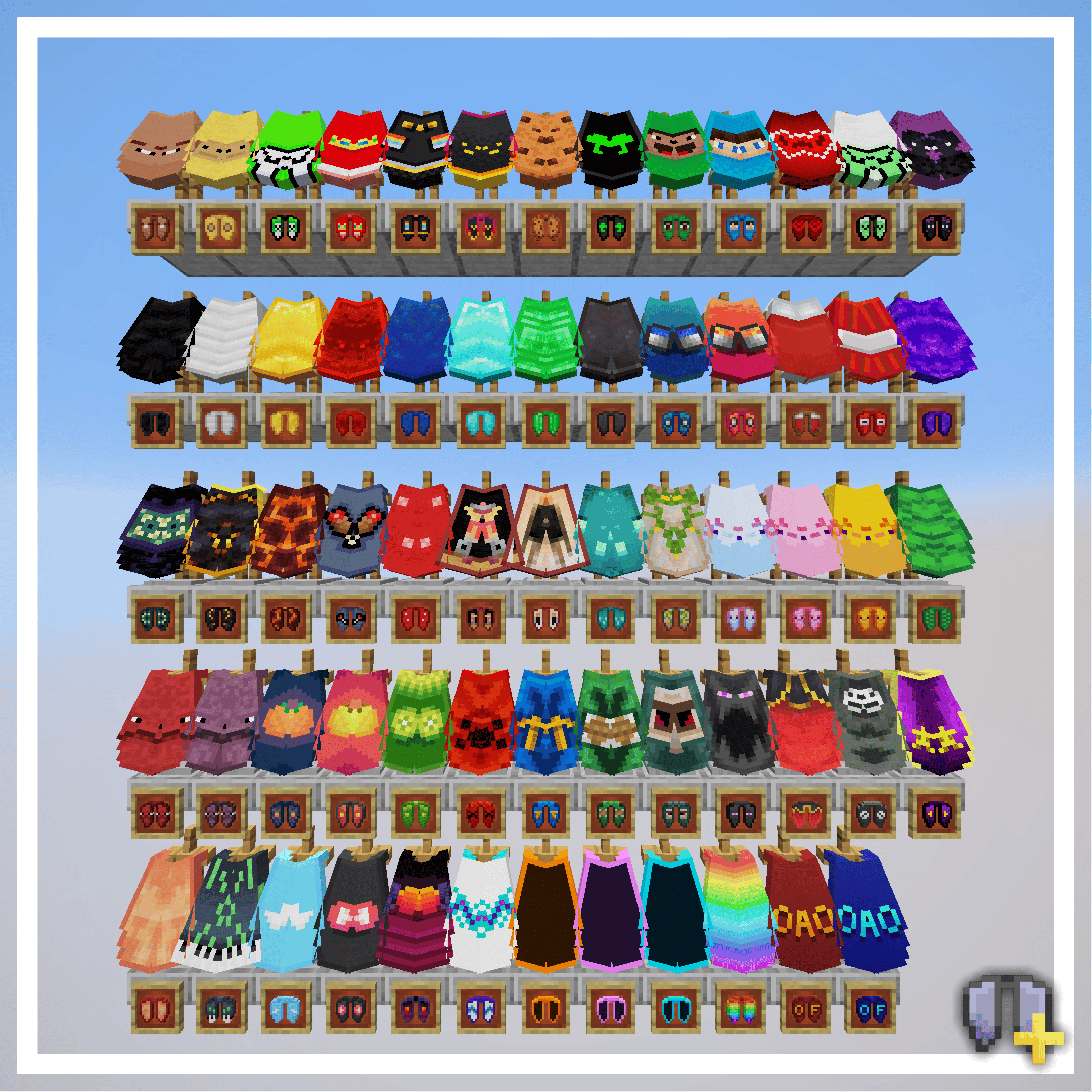 Галерея Elytras+ - More Elytras! — Minecraft Ресурспаки — MetaMods