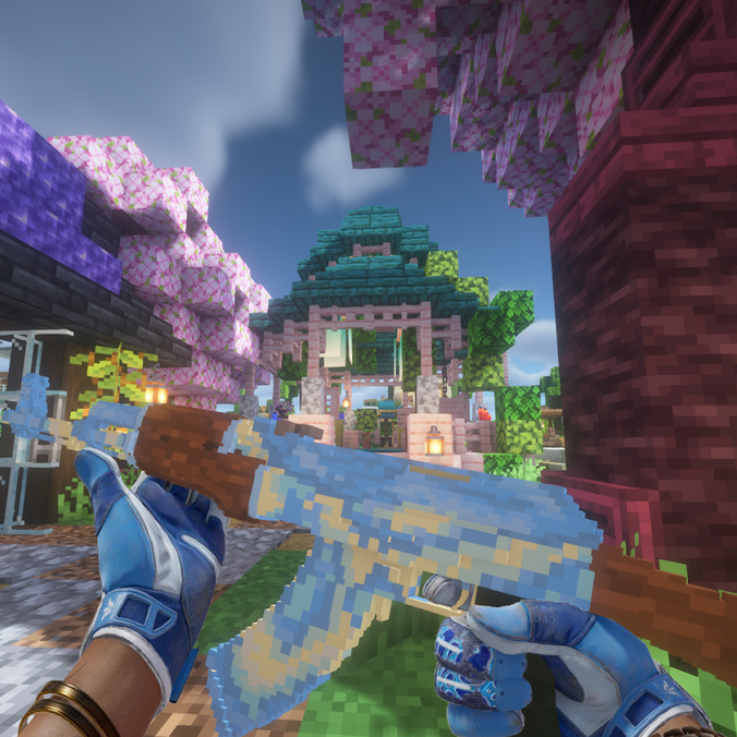 Versions Hypixel CvC 3D Blue Gem — Minecraft Resourcepacks — MetaMods