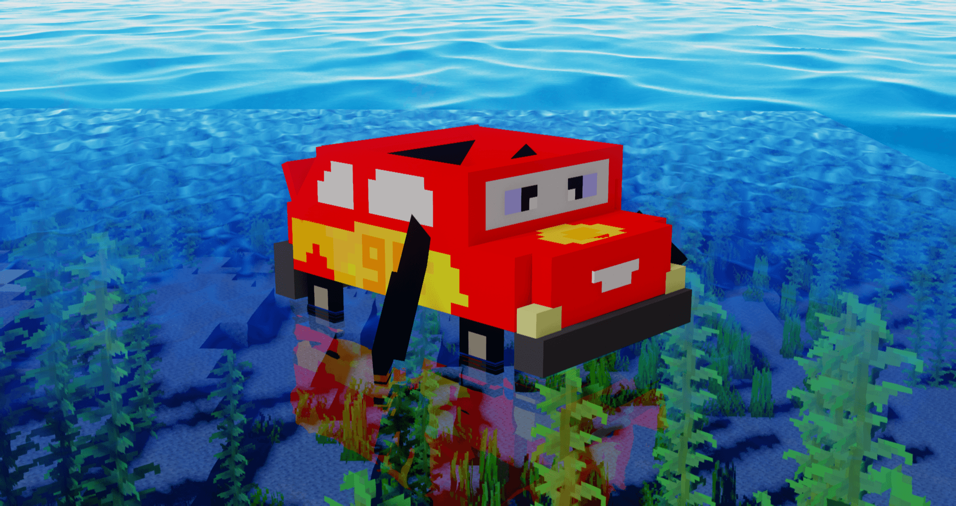 Lightning Mcqueen Boat — Minecraft Resourcepacks — MetaMods