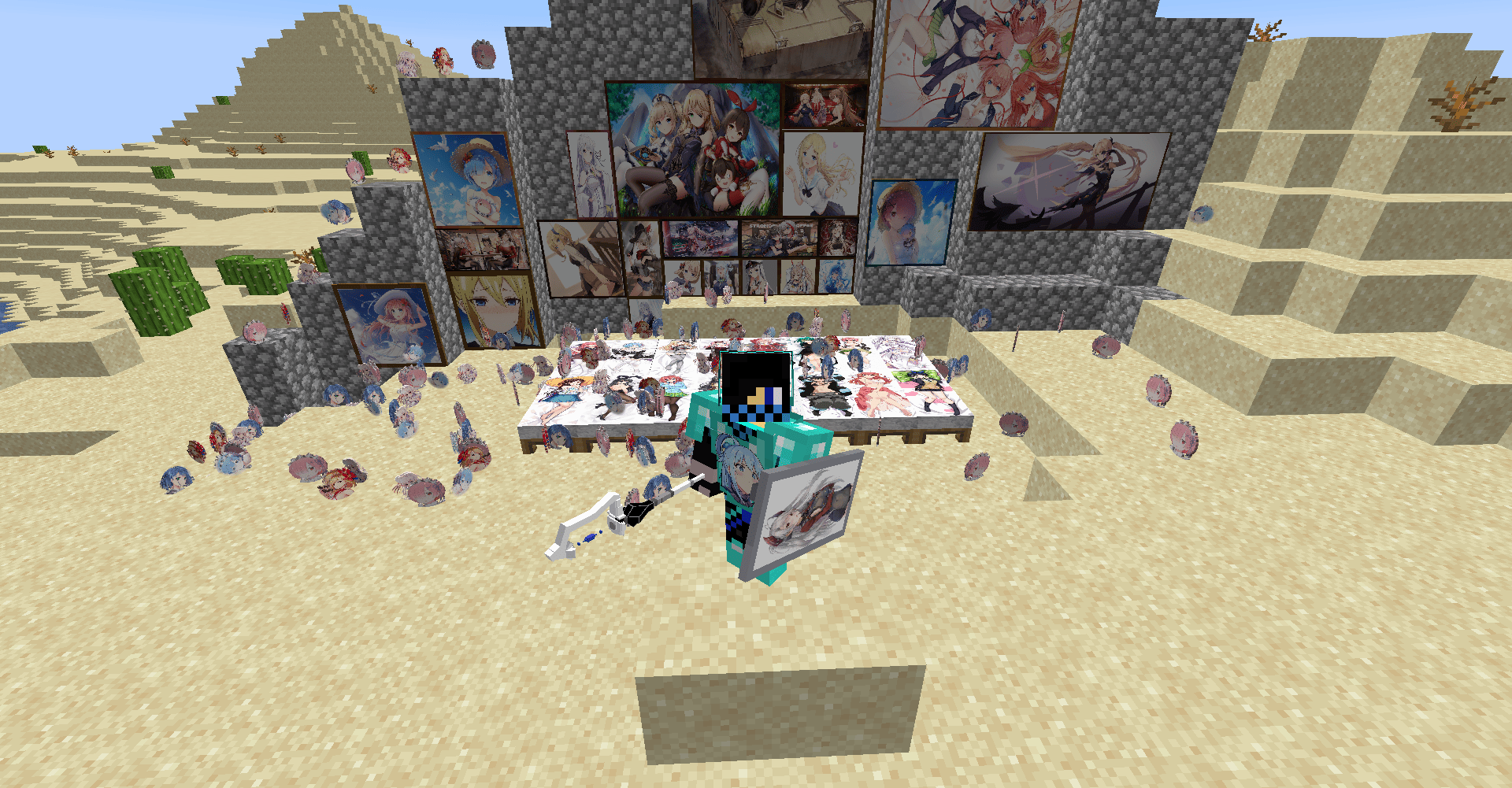 Gallery Anime GUI, Bed, and Texture Pack — Minecraft Resourcepacks ...
