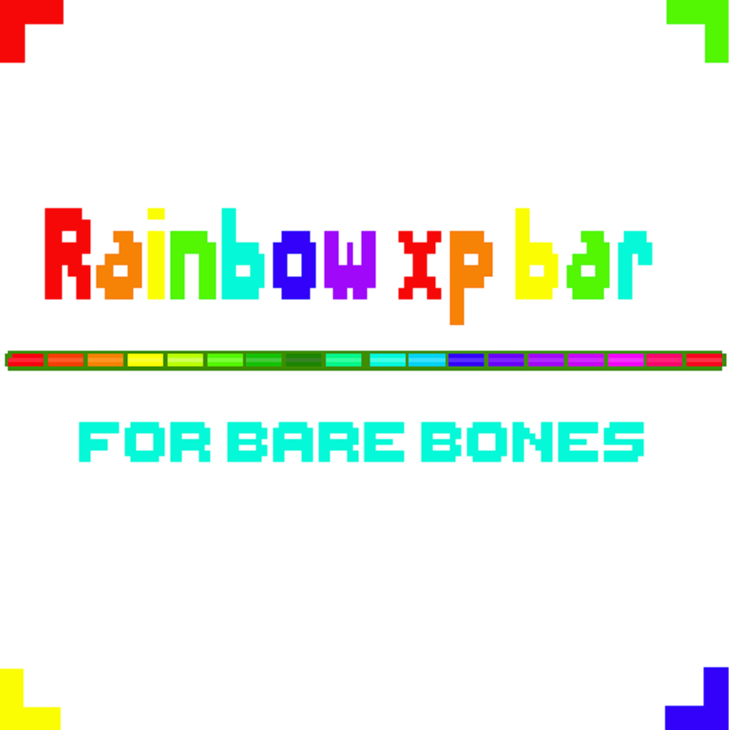 Галерея Rainbow XP bar for Bare Bones — Minecraft Ресурспаки — MetaMods