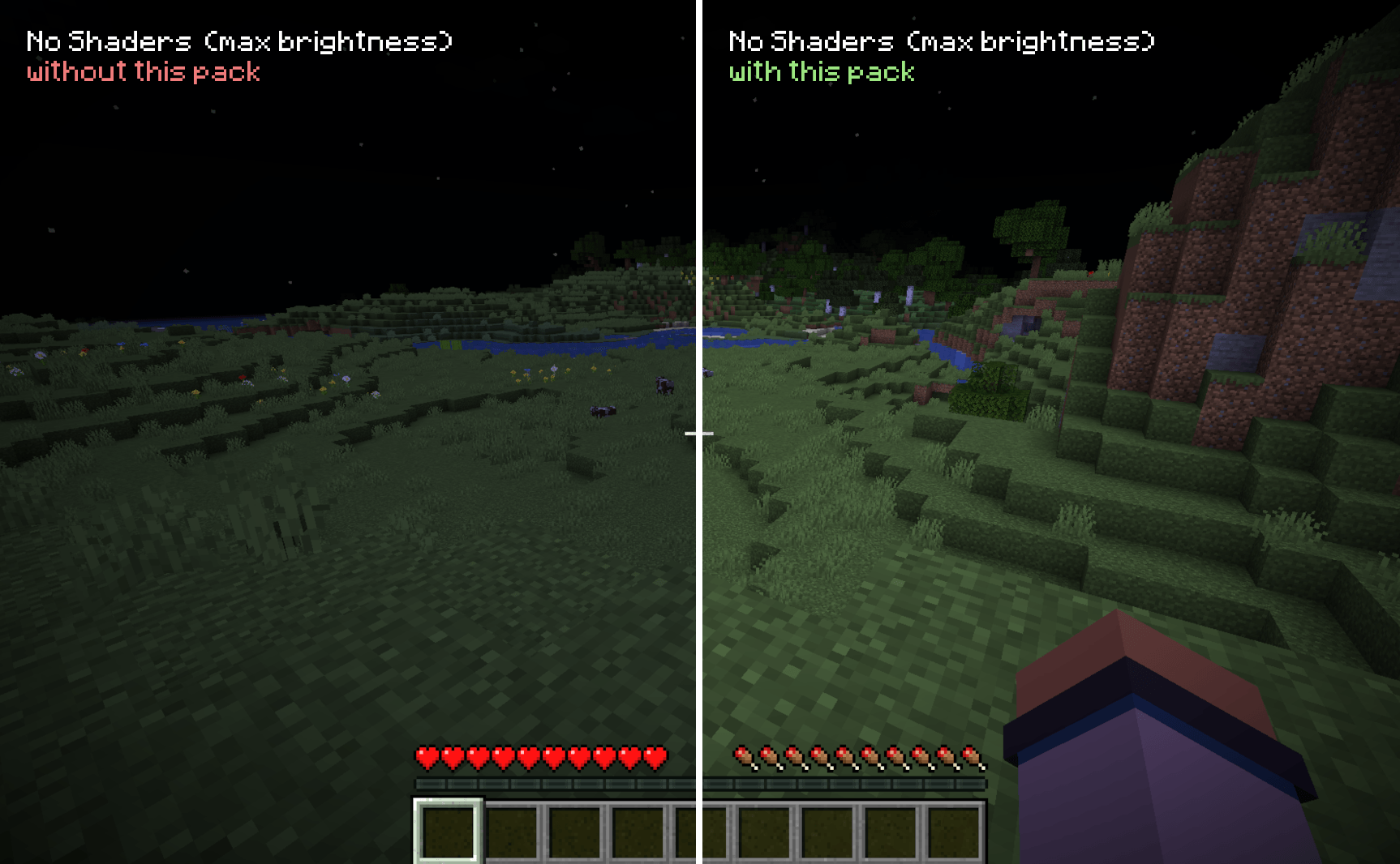 Галерея Slightly Brighter Caves [OptiFine] — Minecraft Ресурспаки — MetaMods