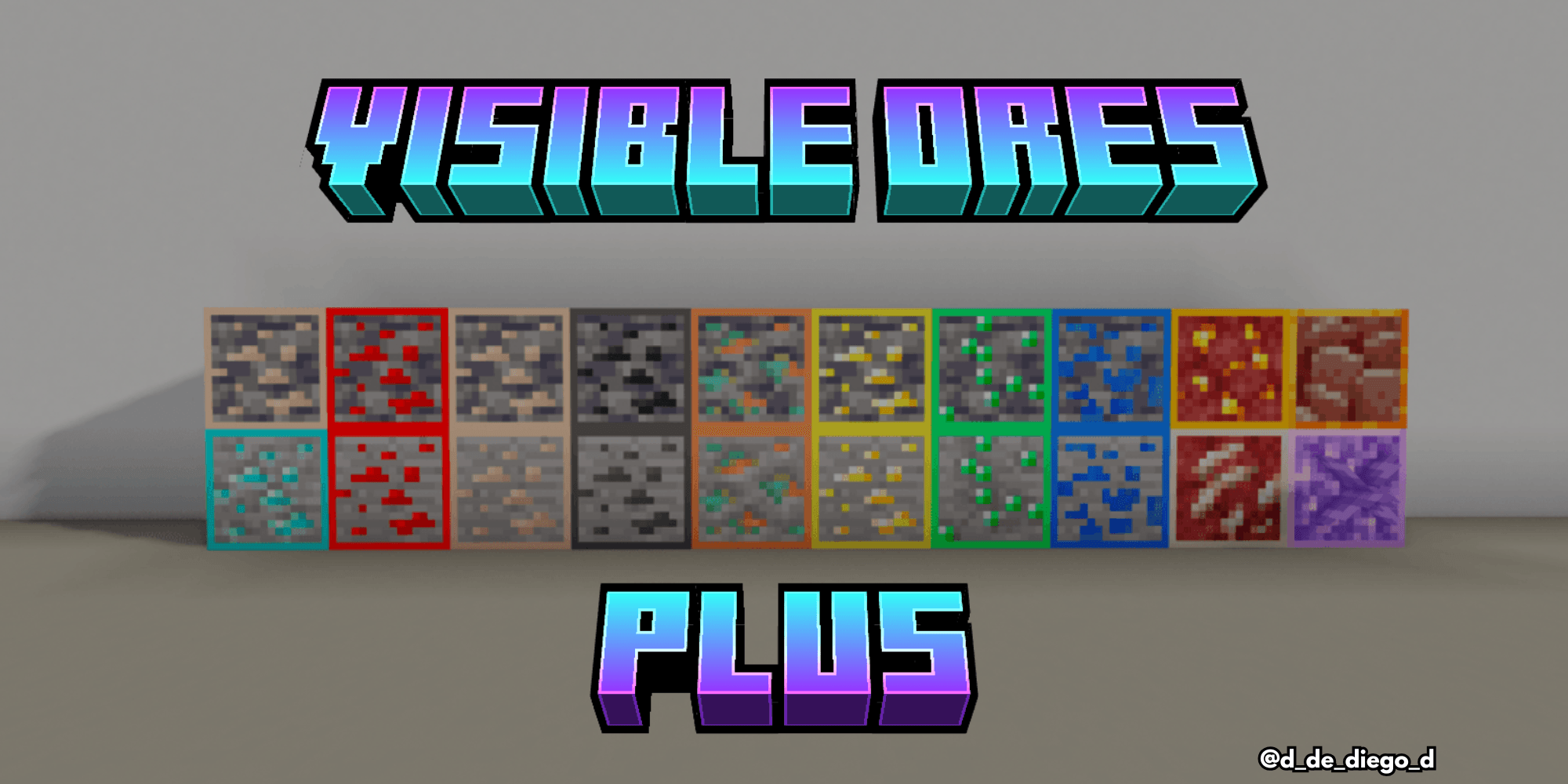 Скачать Visible Og Ores Plus — Minecraft Ресурспаки — MetaMods