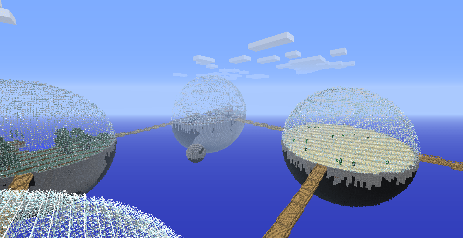 Скачать Biodomes map — Minecraft Миры — MetaMods