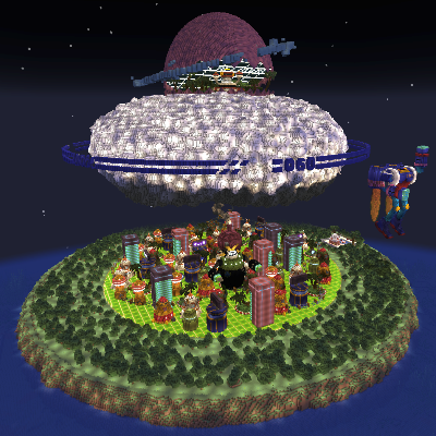 Скачать One Piece Egghead Island base — Minecraft Миры — MetaMods