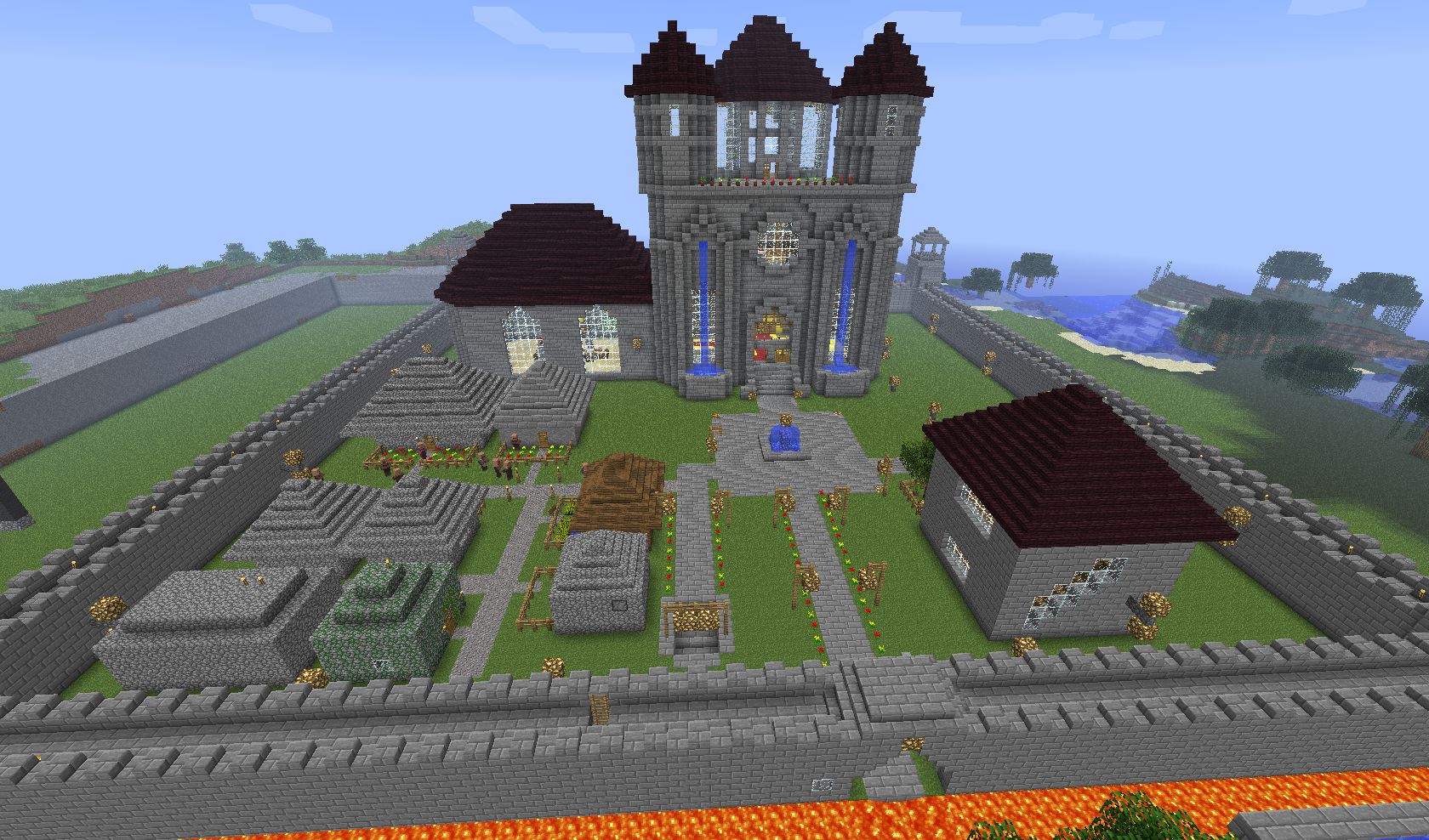 Download Relaxing world. Big castle and more... — Minecraft Worlds ...