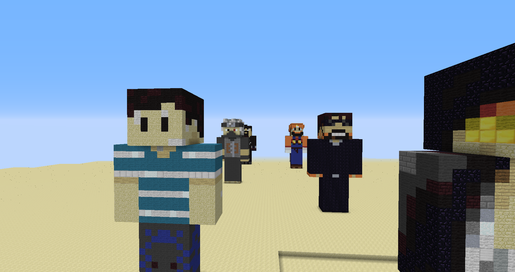 Скачать Youtuber Hand Built Statue Map — Minecraft Миры — MetaMods